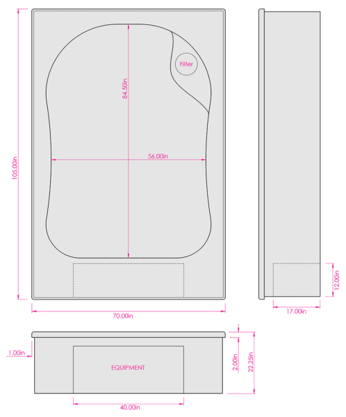 Open Float Tank for Custom Float Rooms | Made in the USA